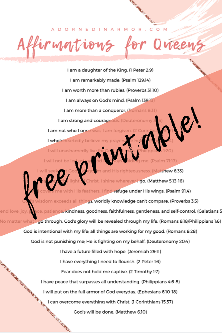 25 Biblical Affirmations to Build Your Confidence & Transform Your Life ...